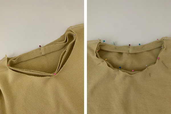 How to Sew a Neckband Neckline for a Knit Garment